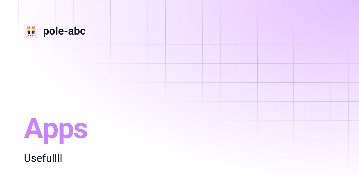Apps | pole-abc